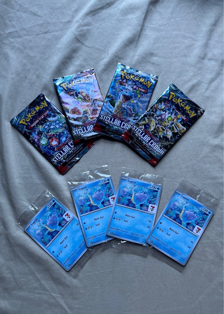 POKEMON booster pack (free lapras card), Hobbies & Toys, Memorabilia ...