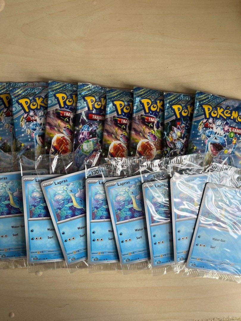 Limited Pokemon Lapras 7-11 + 1 booster pack, Hobbies & Toys, Toys ...