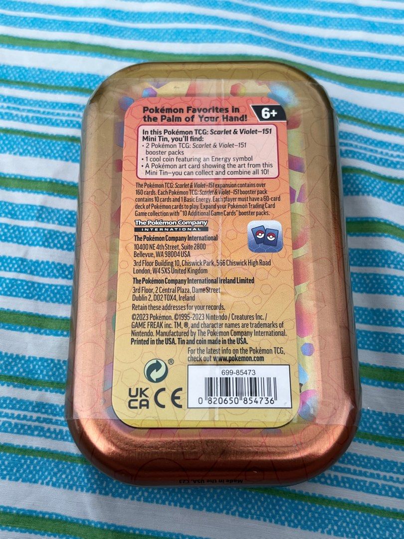 Pokémon TCG ENG 151 Gengar Mini Tin, 興趣及遊戲, 玩具 & 遊戲類 - Carousell