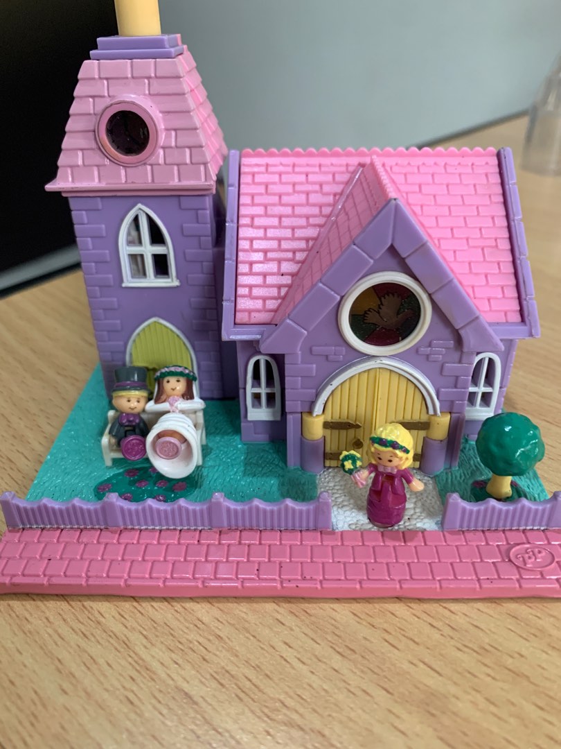 Polly Pocket Bluebird Wedding Chapel 1993, Toys & Collectibles, Mainan ...