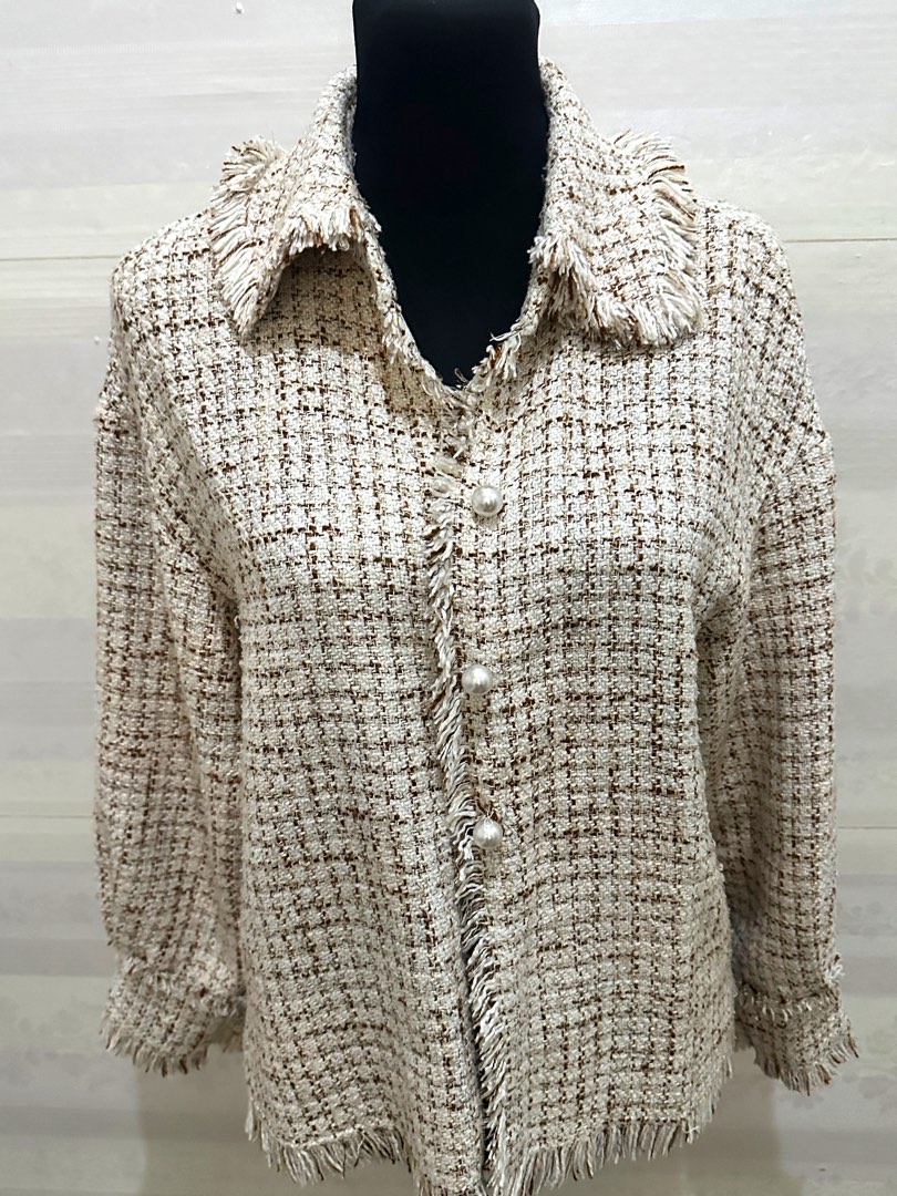 Preloved tweed jacket, Women's Fashion, Coats, Jackets and Outerwear on ...