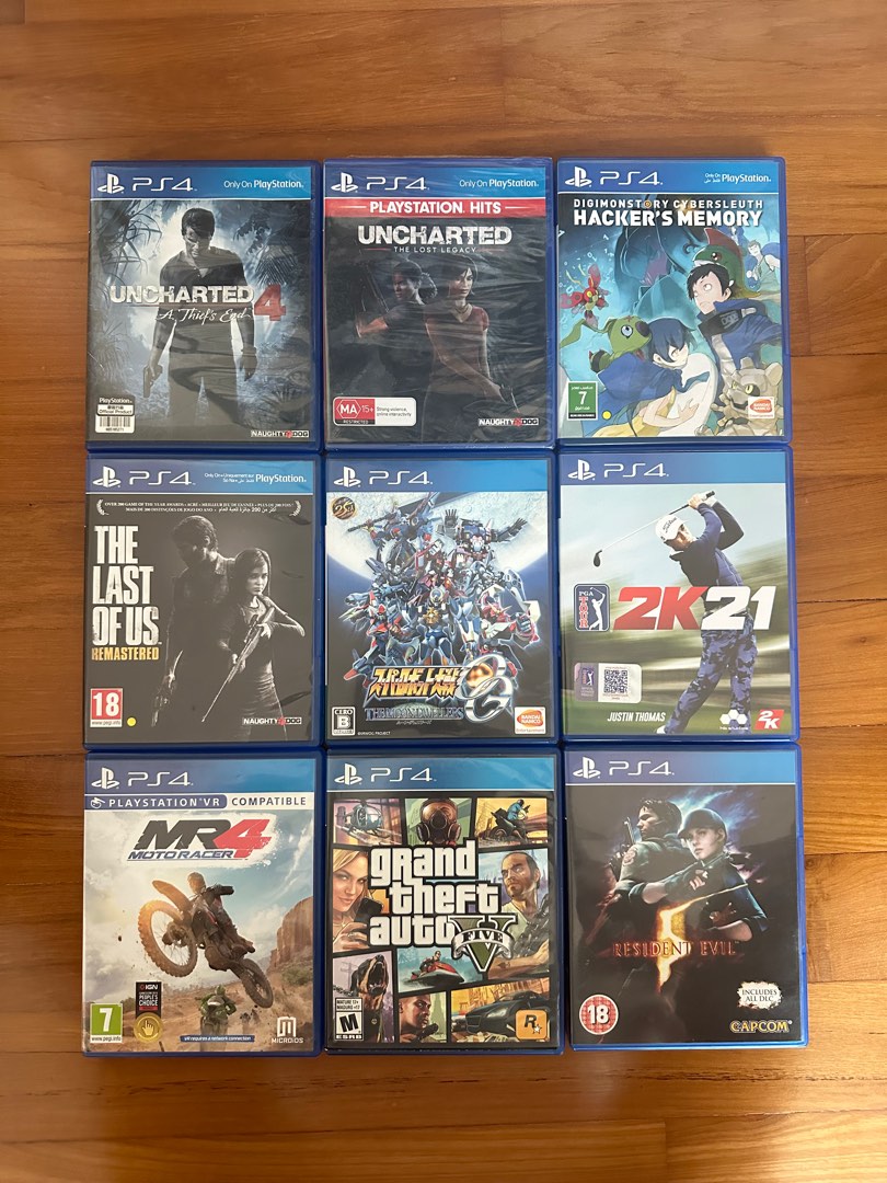 PS4 game Uncharted 4 / Uncharted the lost legacy / Digimon story hacker ...