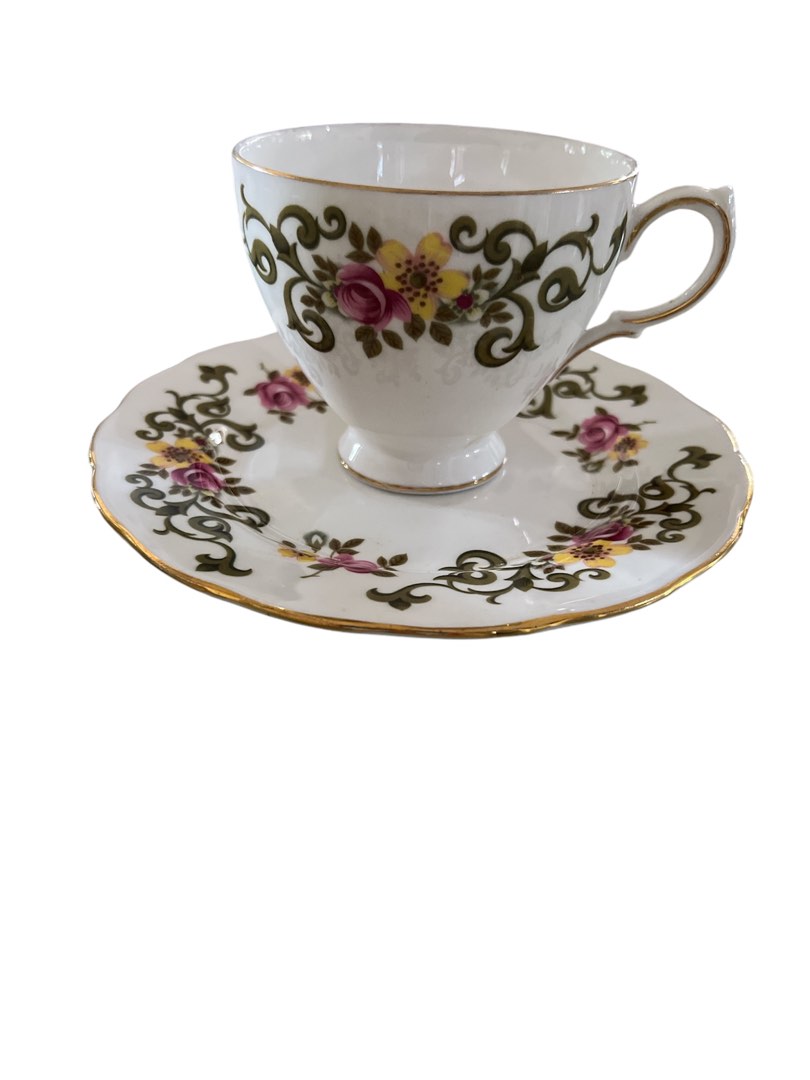 Queen Anne cup and saucer duo, Furniture & Home Living, Kitchenware ...