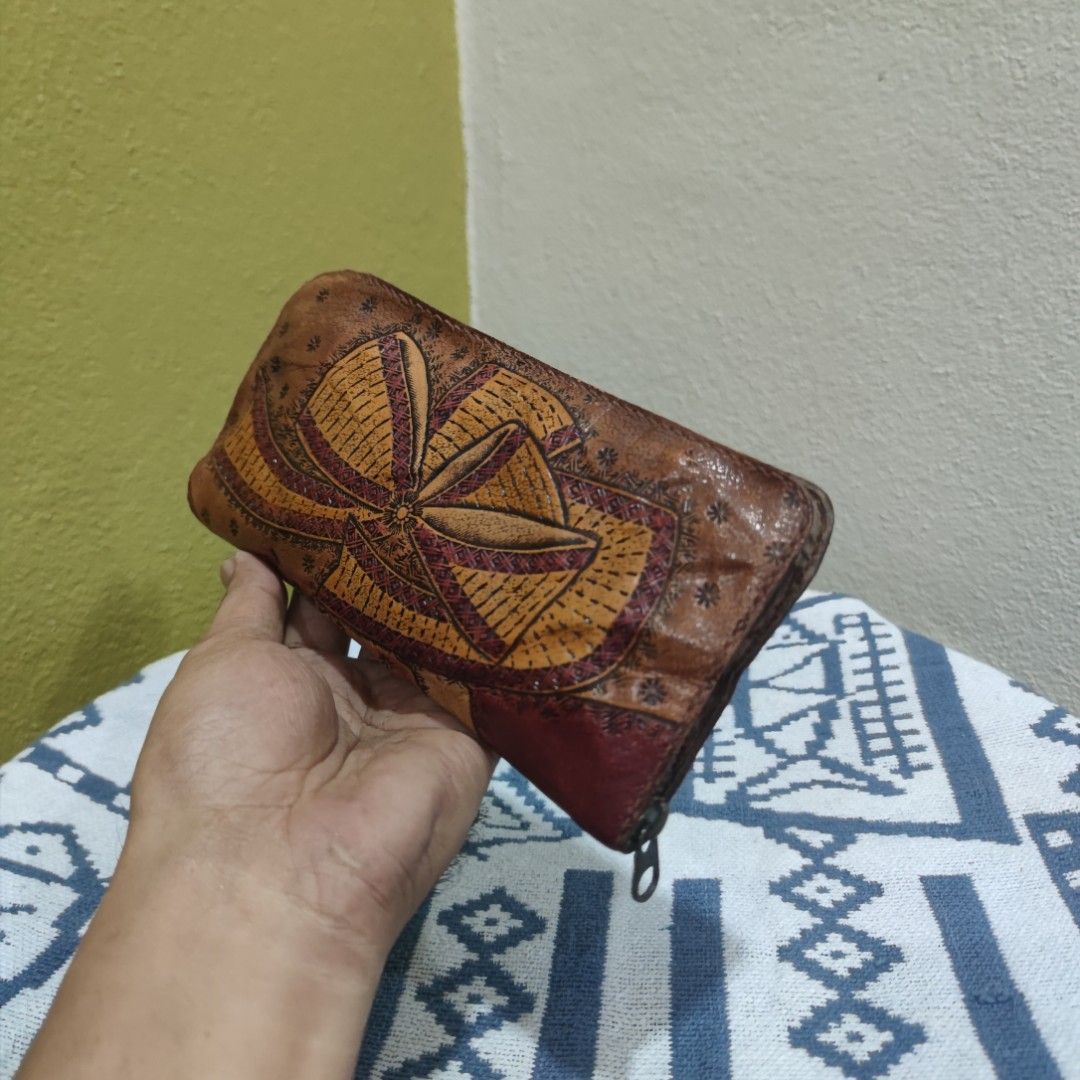RARE DESIGN HANDMADE LEATHER LONGWALLET, Luxury, Bags & Wallets on ...