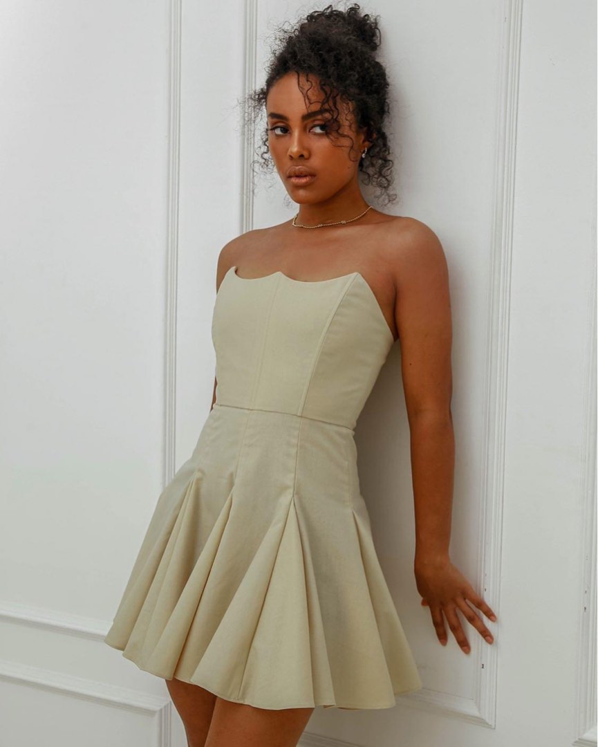 Rent only: WHITE Laure by Roma Sylvie Dress (mini linen dress), Women's ...