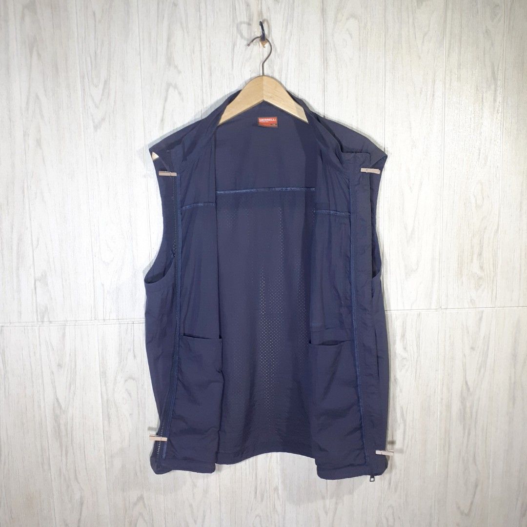 Rompi Vest MERRELL Men's Superlight Windbreaker Outdoor Hiking Gunung ...