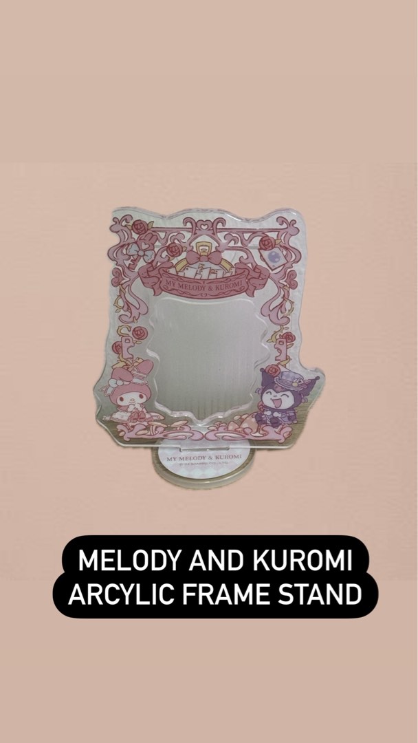 Sanrio Kuji Kuromi and Melody Wonderland mini frame, Furniture & Home ...