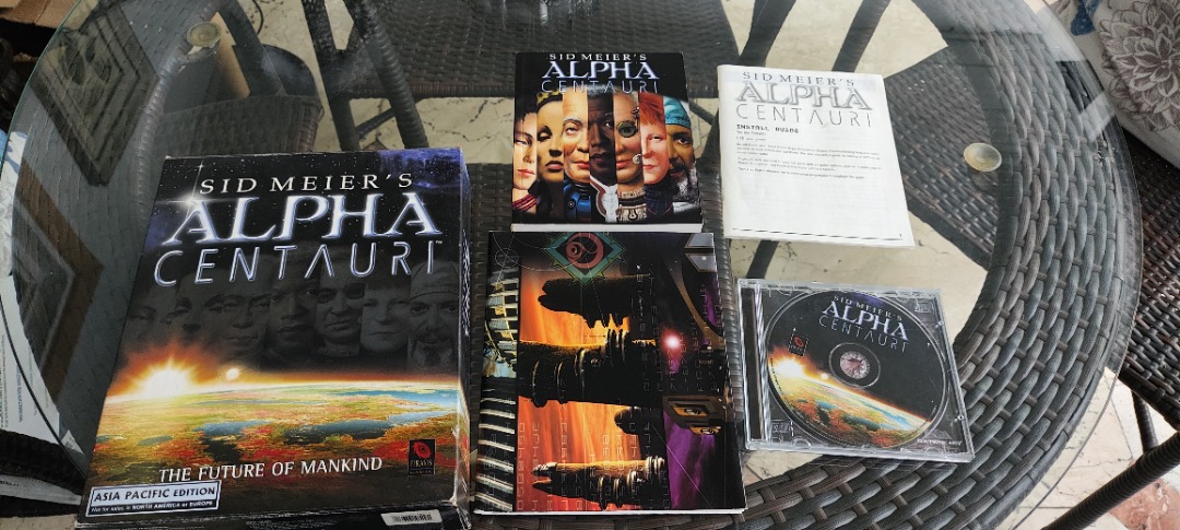 Sid Meier's Alpha Centauri PC game Big Box Set, Video Gaming, Video ...
