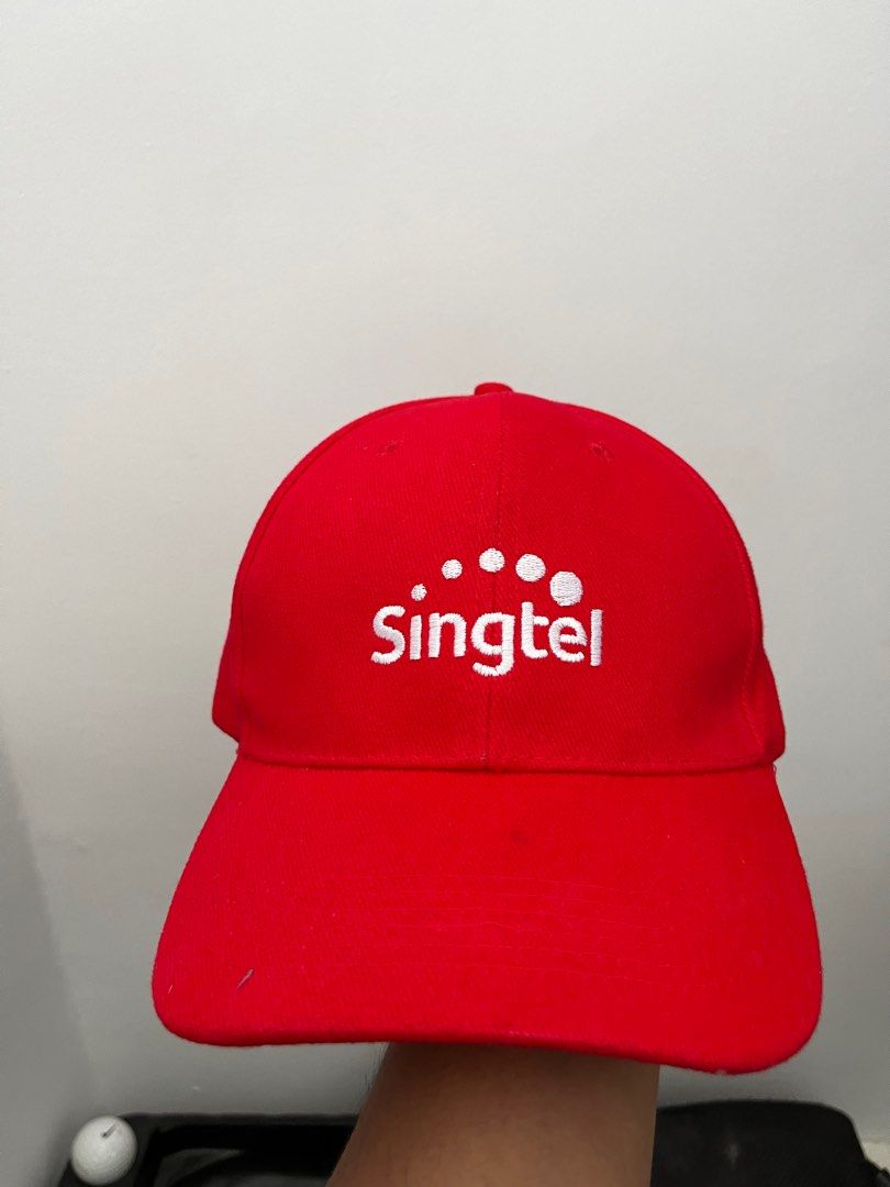 Singtel red cap, Men's Fashion, Watches & Accessories, Cap & Hats on ...