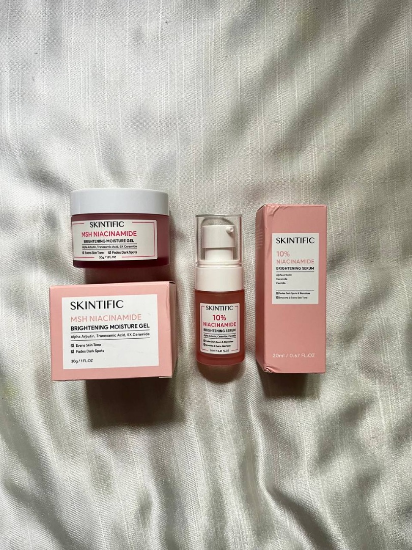 Skintific Niacinamide Brightening Bundle Serum + Moisturizer, Beauty ...
