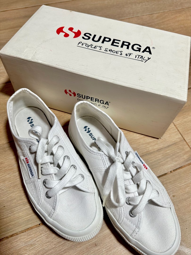 Superga Cotu Classic White, Women's Fashion, Footwear, Sneakers on ...