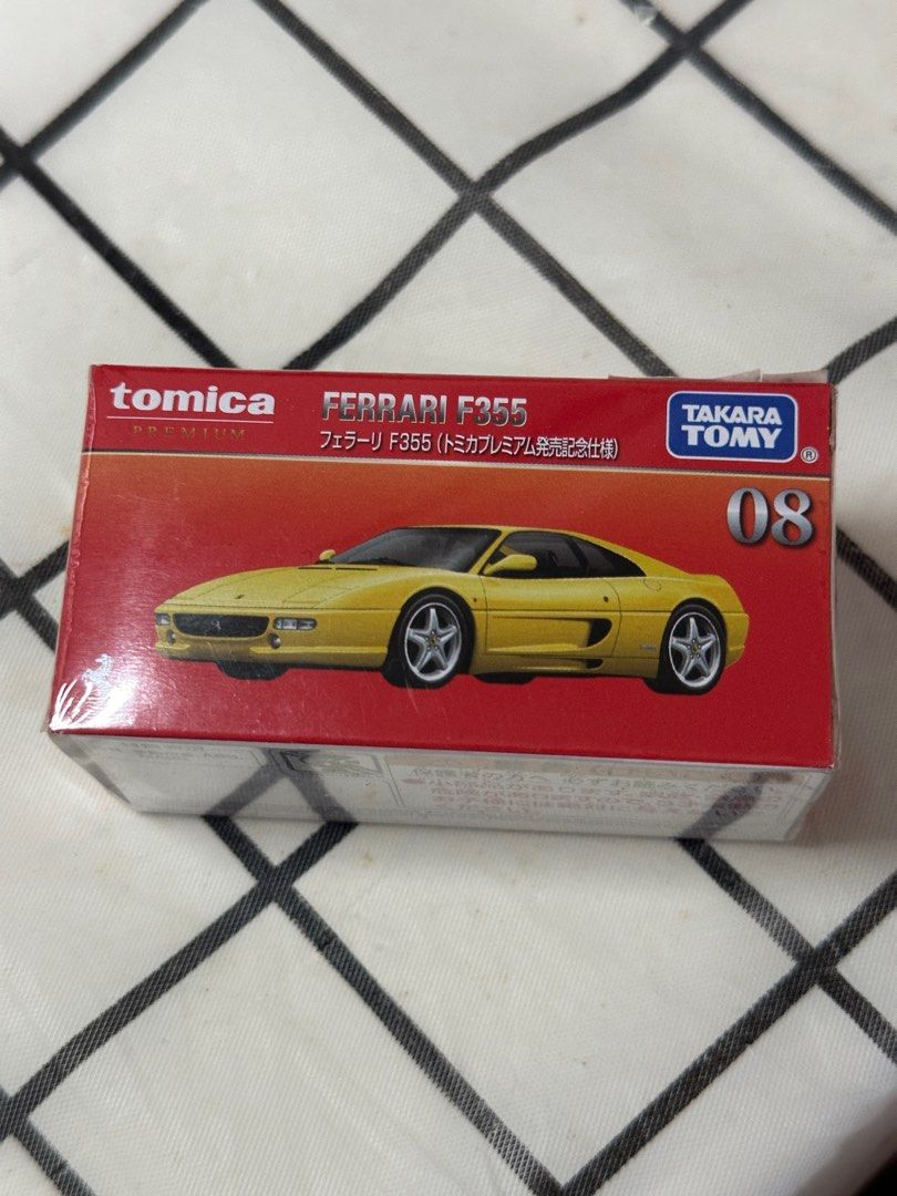 Tomica Premium red box first release Ferrari f355 yellow, Hobbies ...