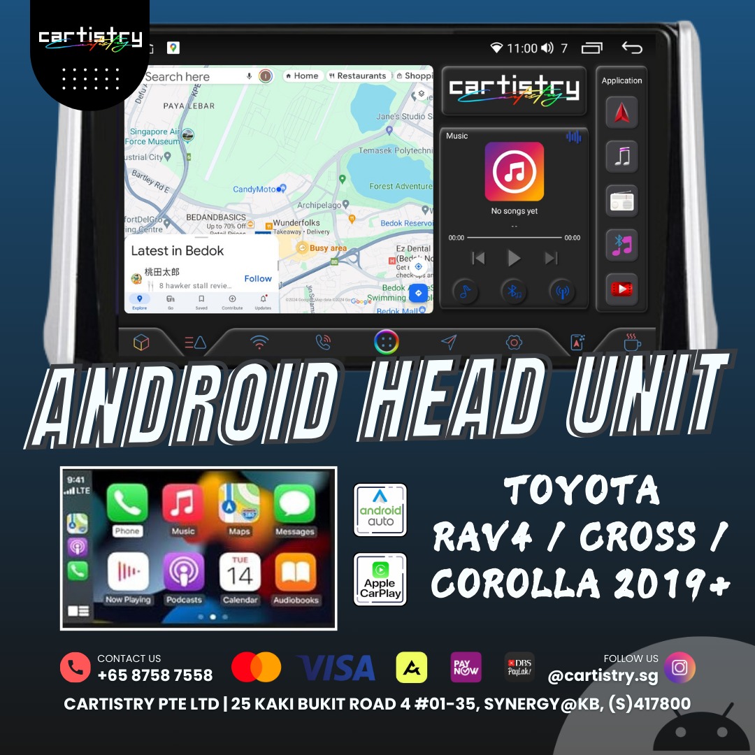 TOYOTA RAV4 CROSS COROLLA 2012-15 2019 10 INCH 2K 13 ANDROID PLAYER ...