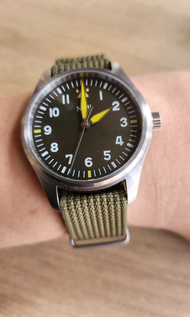 Type A Flieger Watch VH31 Quartz Smooth Sweeping 40mm, Men's Fashion ...