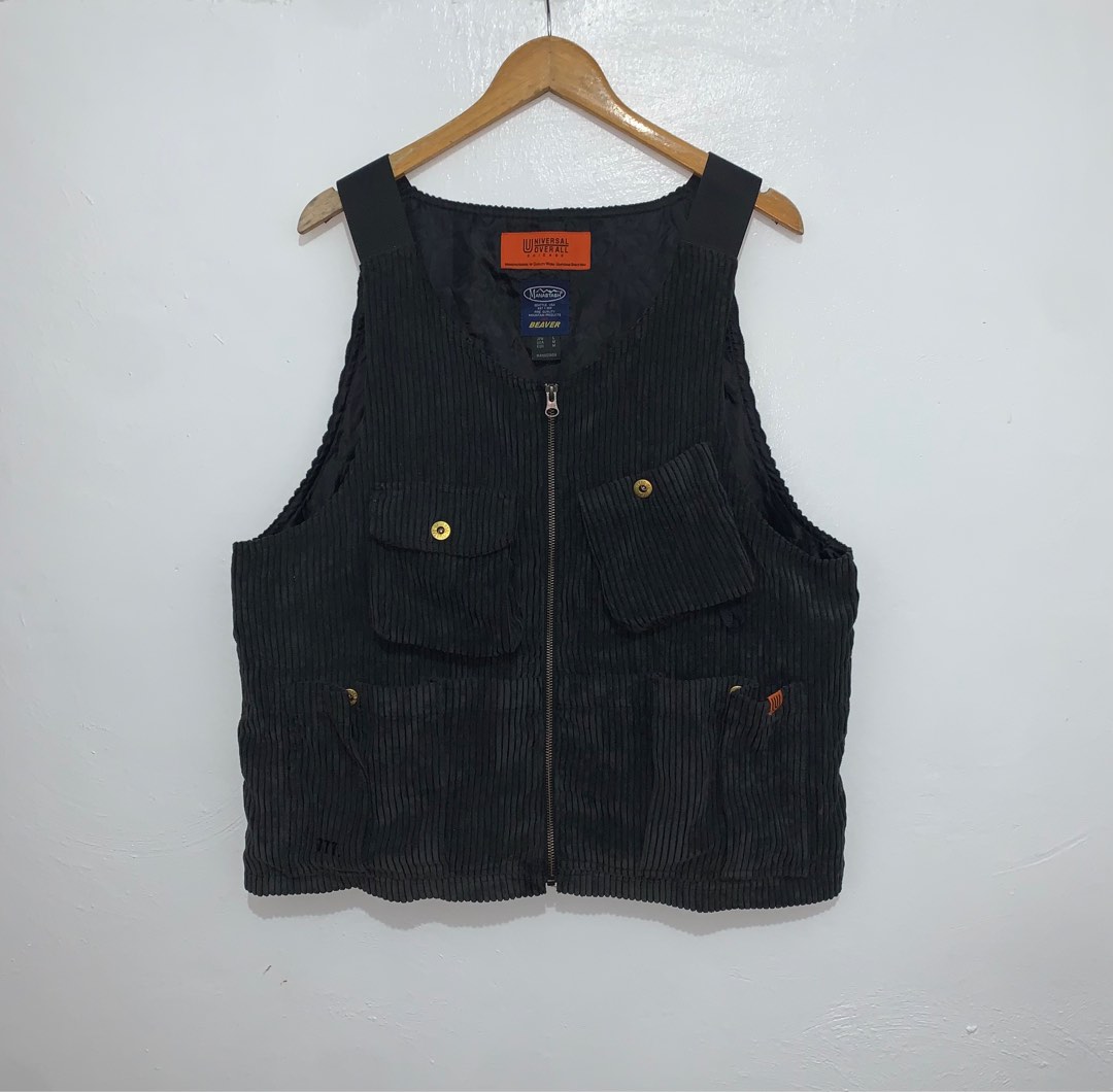 UNIVERSAL OVERALL CHICAGO x MANASTASH MULTI POCKET CORDUROY VEST, Men's Fashion, Activewear on ...