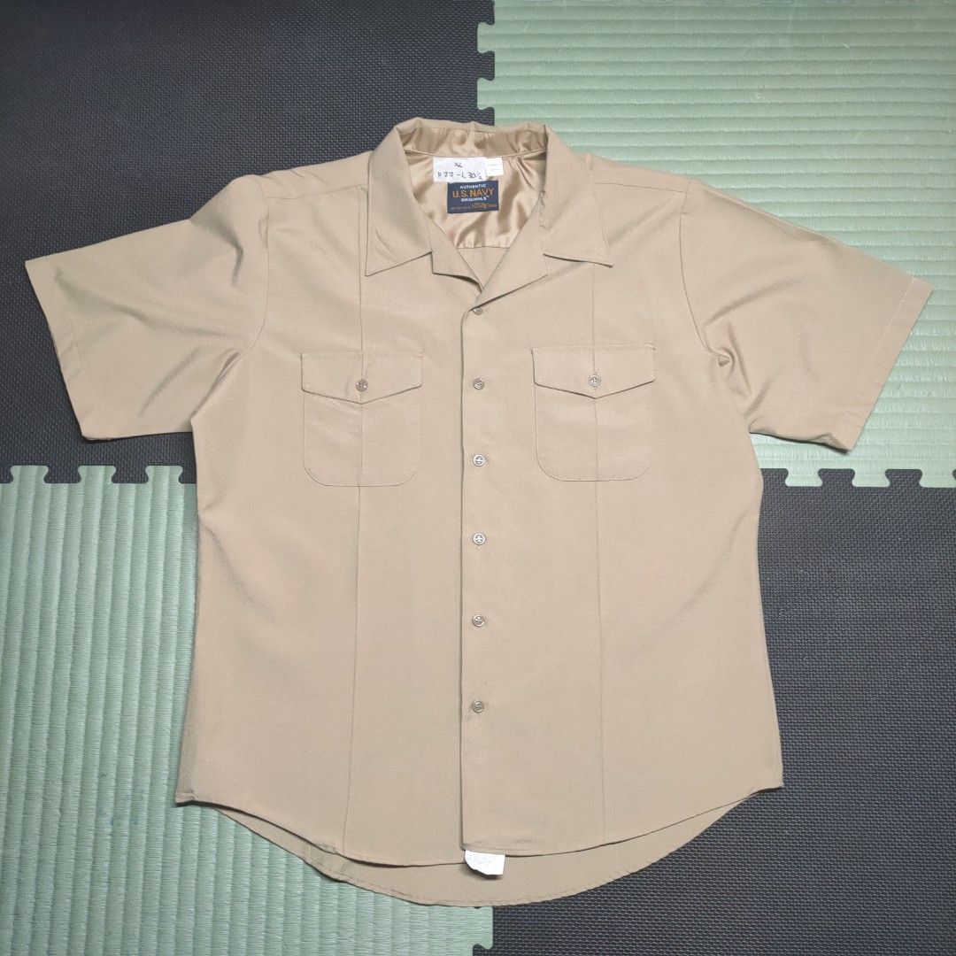 US NAVY formal shirt, Men's Fashion, Tops & Sets, Formal Shirts on ...