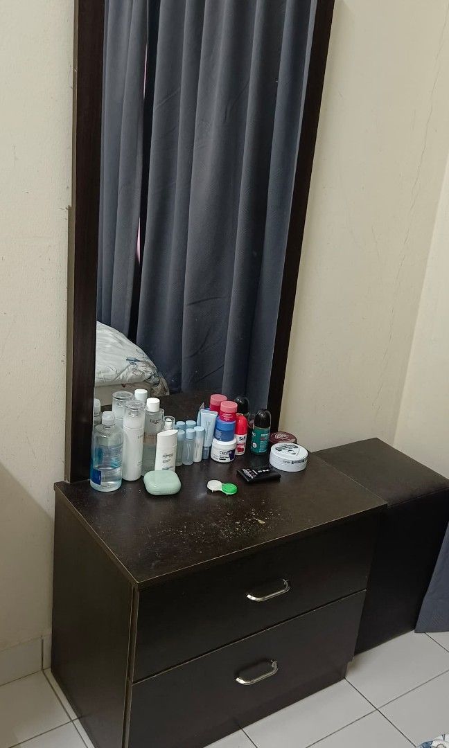 USED Dressing Table + Stool, Furniture & Home Living, Furniture, Tables ...