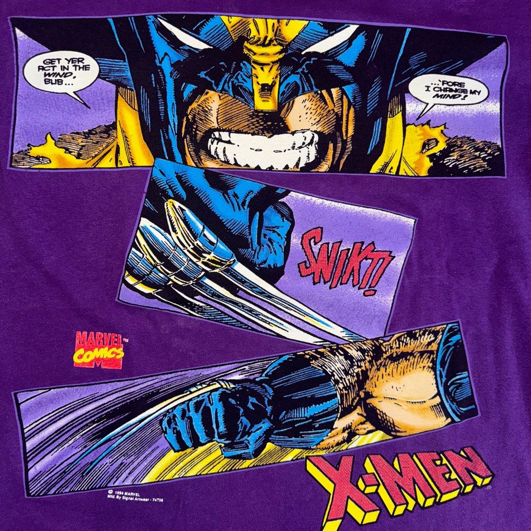 Vintage Marvel Wolverine 90s, Men's Fashion, Tops & Sets, Tshirts ...