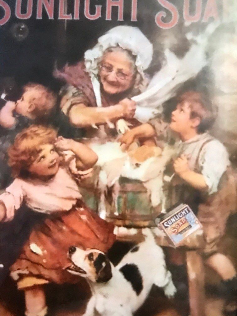 Vtg sunlight sap ad art print framed / 20x25cms, Furniture & Home ...