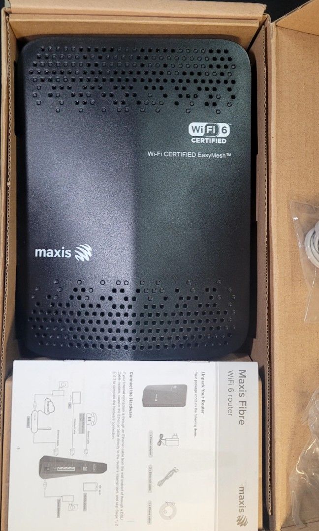 WIFI 6 MAXIS FIBRE ROUTER KAON AR2140, Computers & Tech, Parts ...