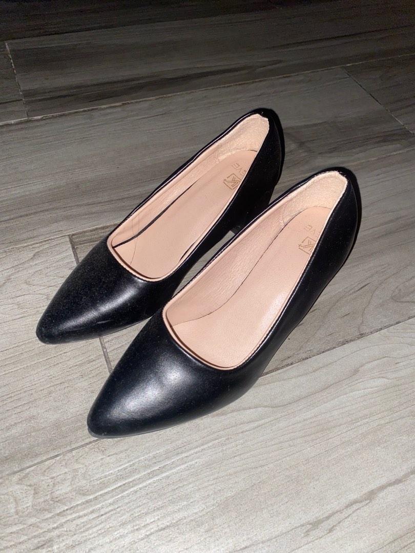 Women Black school office shoes heels, Women's Fashion, Footwear, Heels ...