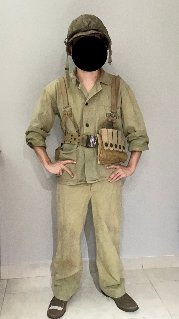 WW2 USMC Uniform Set from Movie Set (2011), Men's Fashion, Activewear ...