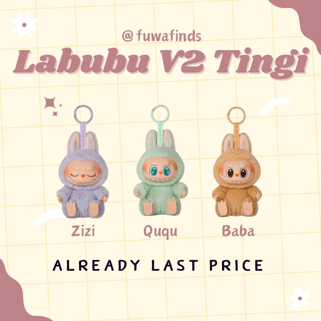 ZIZI BABA - LABUBU V2 HAVE A SEAT, Hobbies & Toys, Toys & Games on ...