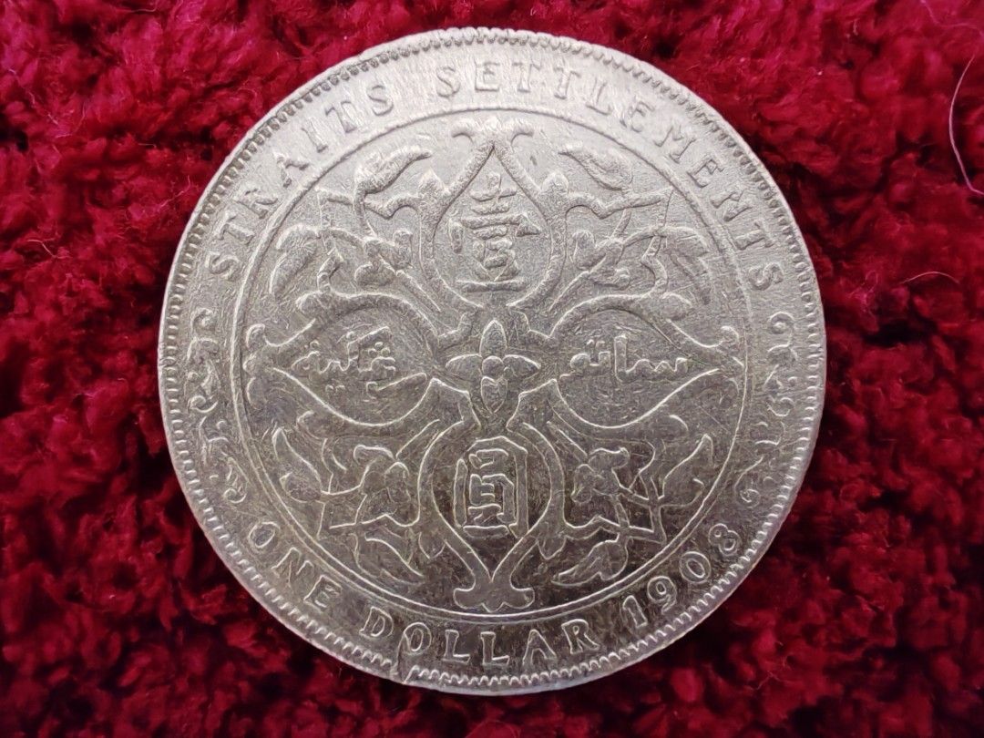 1 Dollar Straits Settlements King Edward VII 1908 Silver Coin, Hobbies & Toys, Collectibles ...