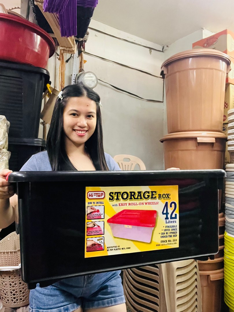 42ltrs storga box with wheels, Furniture & Home Living, Home ...