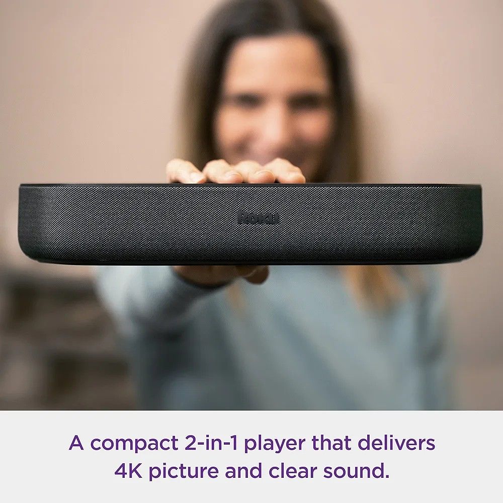 Roku Streambar | 4K/HD/HDR Streaming Media Player & Premium Audio, All ...