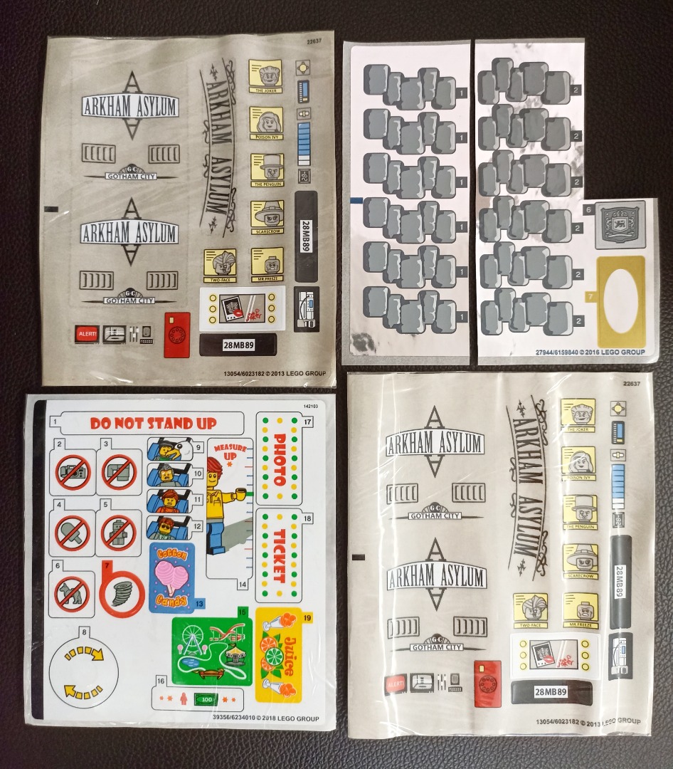 全新 LEGO 原廠貼紙 (10261 10937 71040) Original Stickers, 興趣及遊戲, 玩具 & 遊戲類 ...