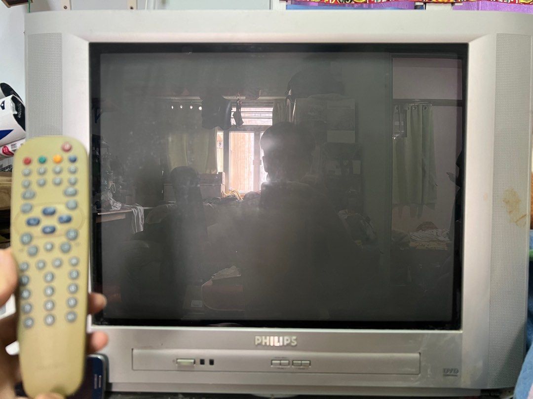 大牛龜 Philips 25吋 CRT 電視 街機模擬器 scanline mame emulator 拳王 街霸 對戰game 復古體驗 ...