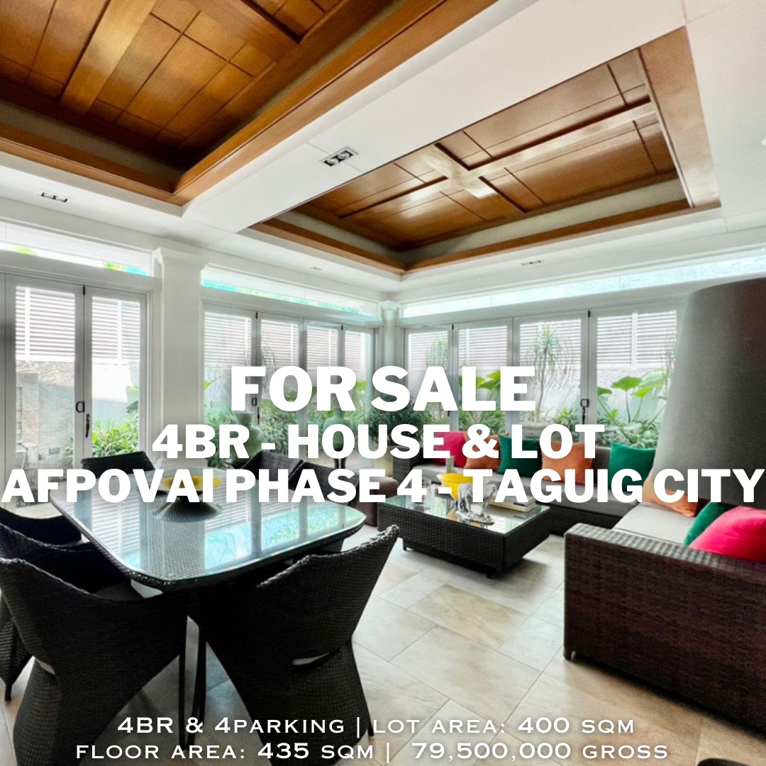 AFPOVAI Phase 4 | 4BR House and Lot | Taguig City, Property, For Sale ...