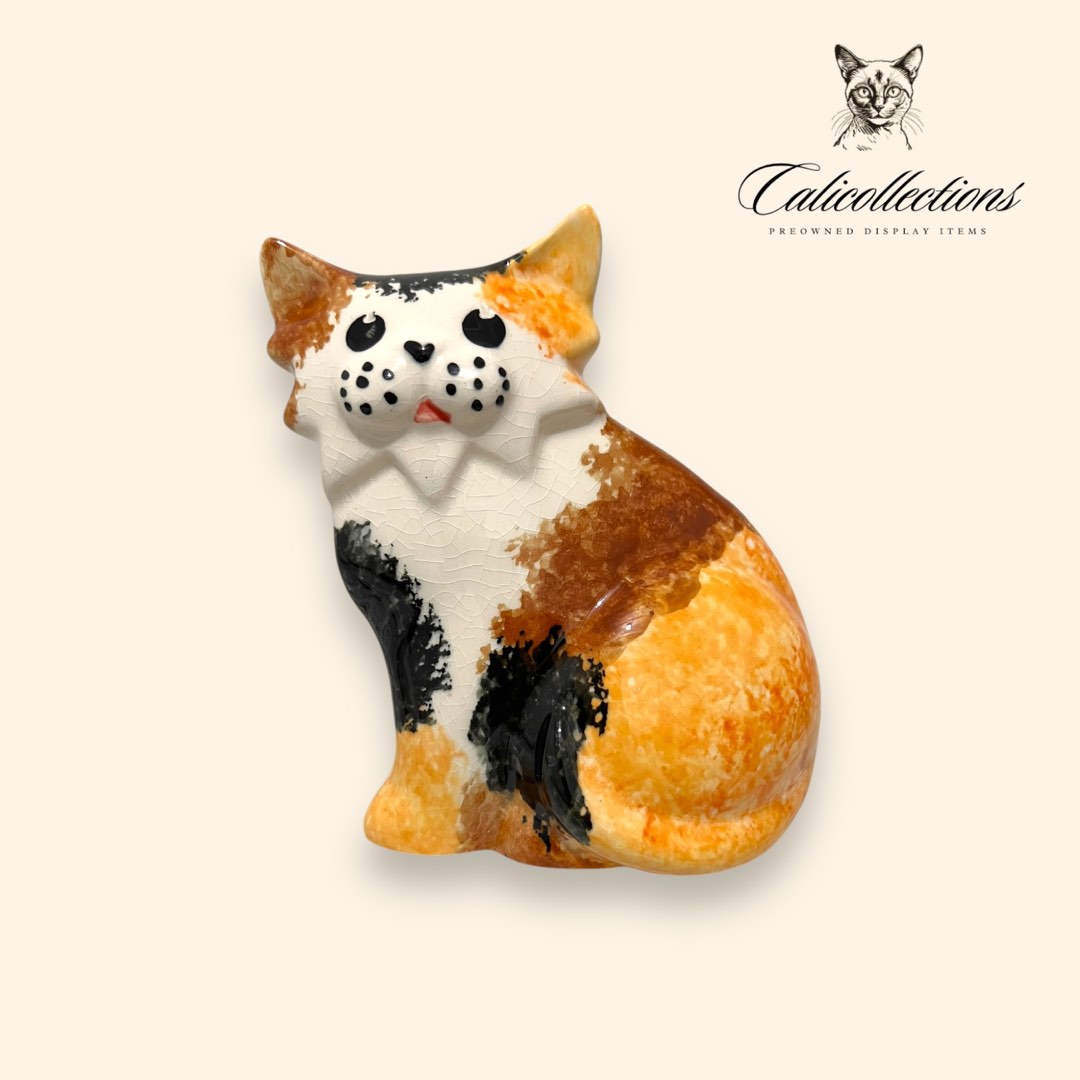Alexander Ceramics Glazed Calico Cat, Hobbies & Toys, Memorabilia ...
