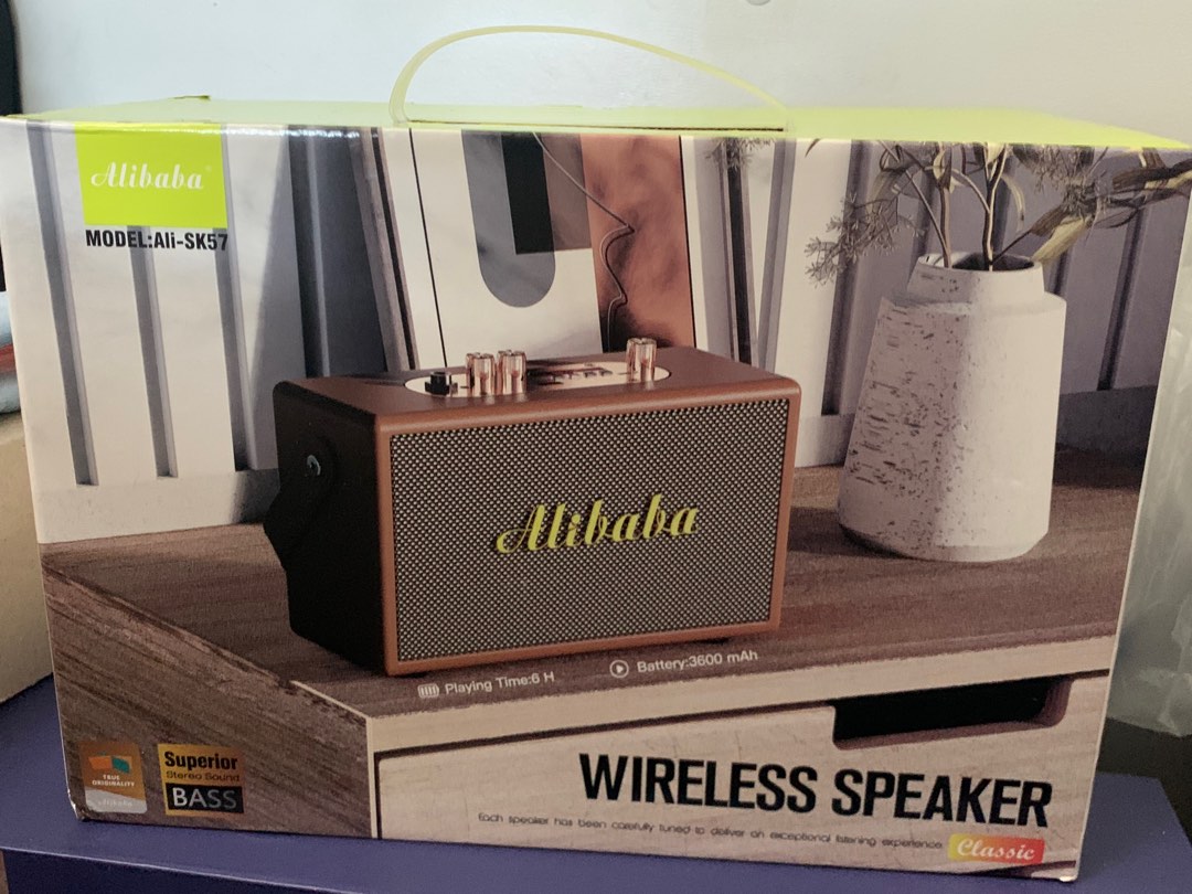 Alibaba Ali-SK57 Classic Wireless Bluetooth Speaker Superior Stereo ...