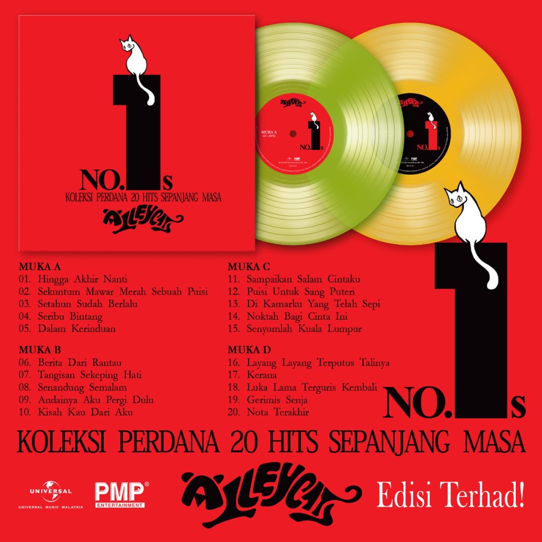 ALLEYCATS - No.1s Koleksi Perdana 20 Hits 2024 UNIVERSAL MUSIC Gatefold LIMITED EDITION 2LP Set ...