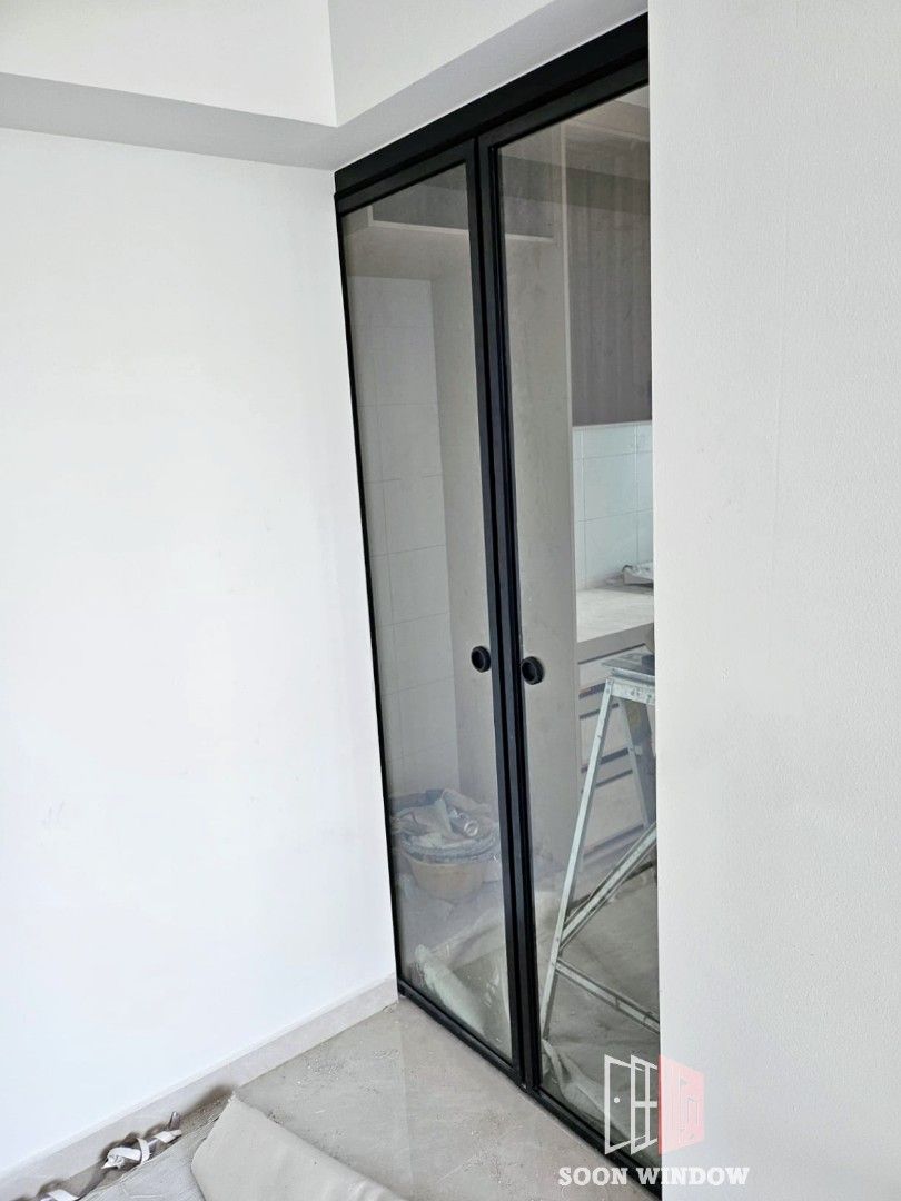 Aluminium sliding door | Kitchen Door | Kitchen fixed panel | Service ...