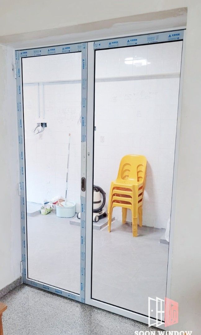 Aluminium sliding door | Kitchen Door | Kitchen fixed panel | Service ...