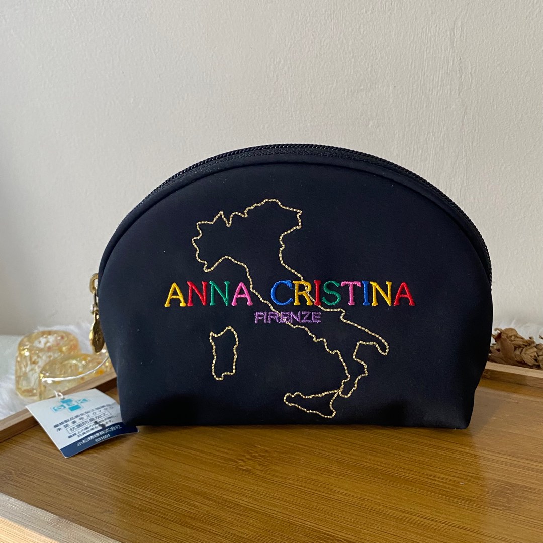 Anna Cristina Italy Pouch, Women's Fashion, Bags & Wallets, Purses & Pouches on Carousell