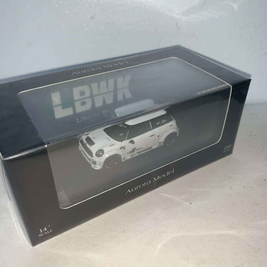 Aurora Model 1/64 Scale MINI COOPER LB PERFORMANCE LBWK White Die-cast ...