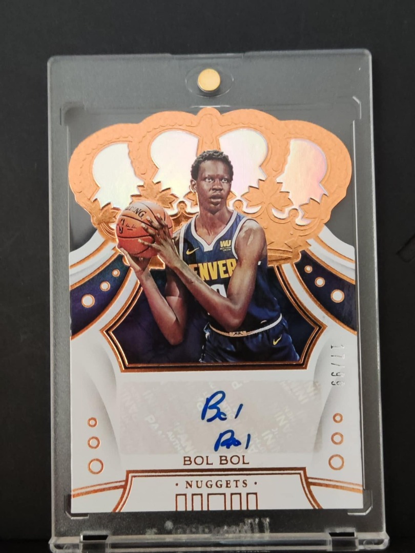 Bol Bol 籃球新人簽名卡限量 NBA RC Autograph card, 興趣及遊戲, 收藏品及紀念品, 明星周邊 - Carousell