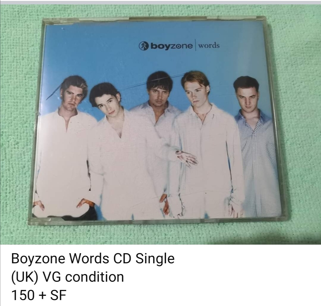 Boyzone Words CD Single (unsealed), Hobbies & Toys, Music & Media, CDs ...