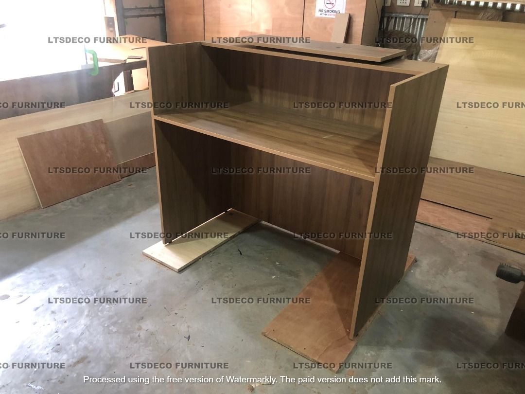 CUSTOMIZED RECEPTION TABLE | OFFICE FURNITURE, Furniture & Home Living ...