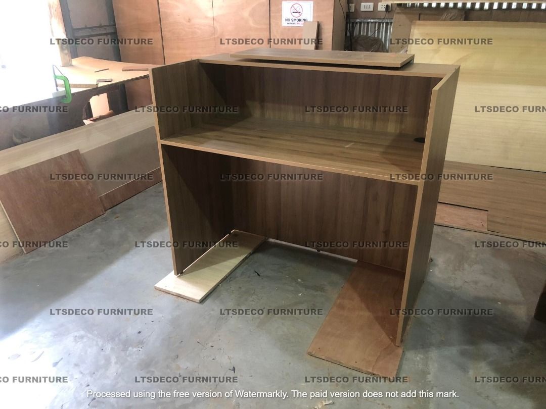 CUSTOMIZED RECEPTION TABLE | OFFICE FURNITURE, Furniture & Home Living ...