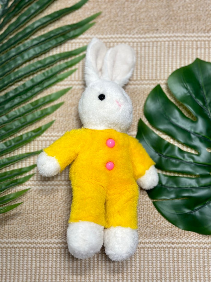 Cute Yellow Bunny Soft Toy, Hobbies & Toys, Toys & Games on Carousell