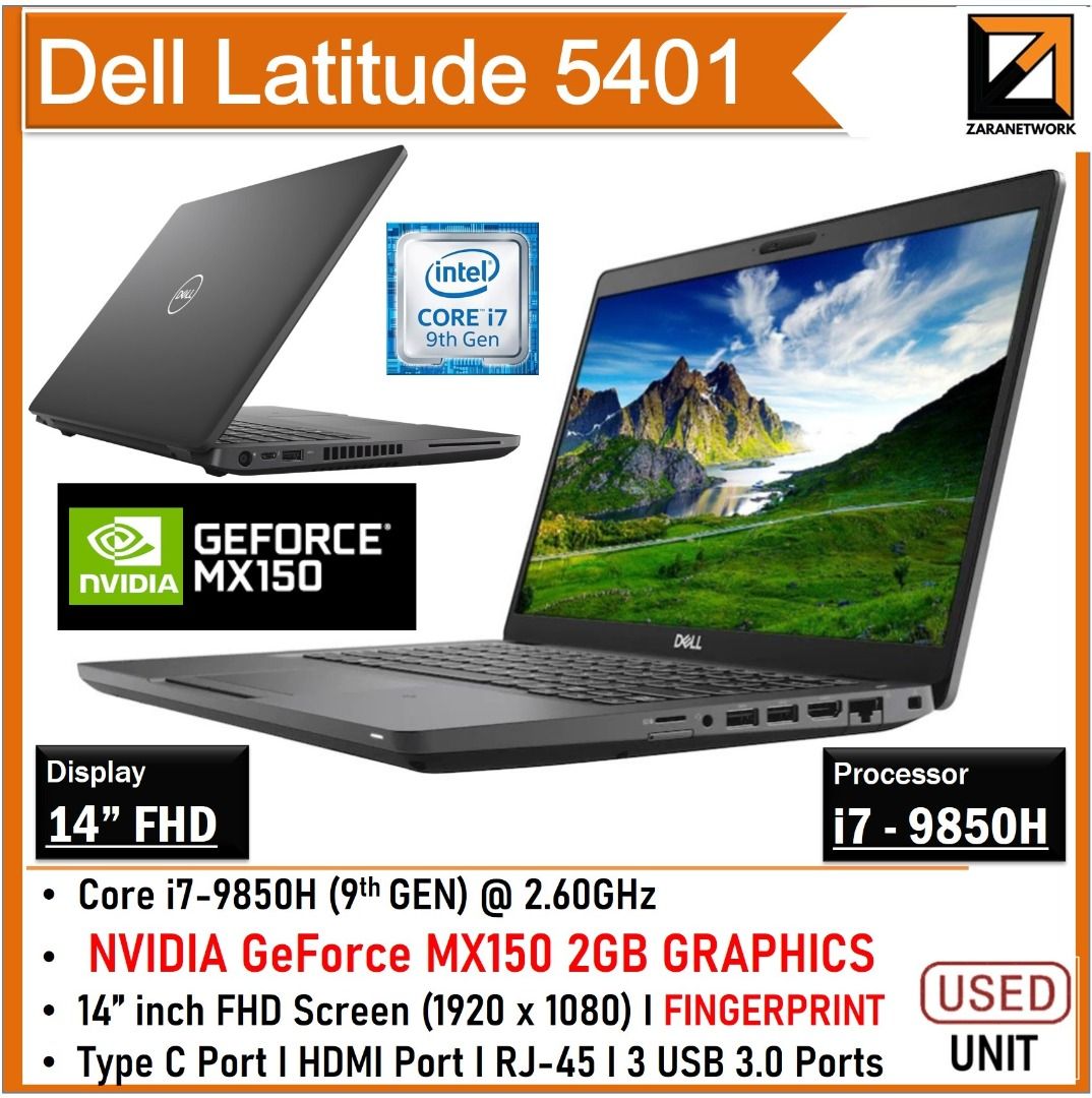 Dell Latitude 5401 Core i7 9th Gen 16GB RAM / 512GB SSD, Computers ...