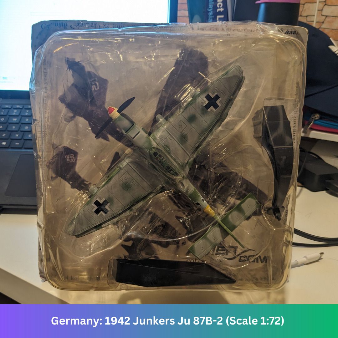 Diecast Germany: 1942 Junkers Ju 87B-2 (Scale 1:72), Hobbies & Toys, Collectibles & Memorabilia ...