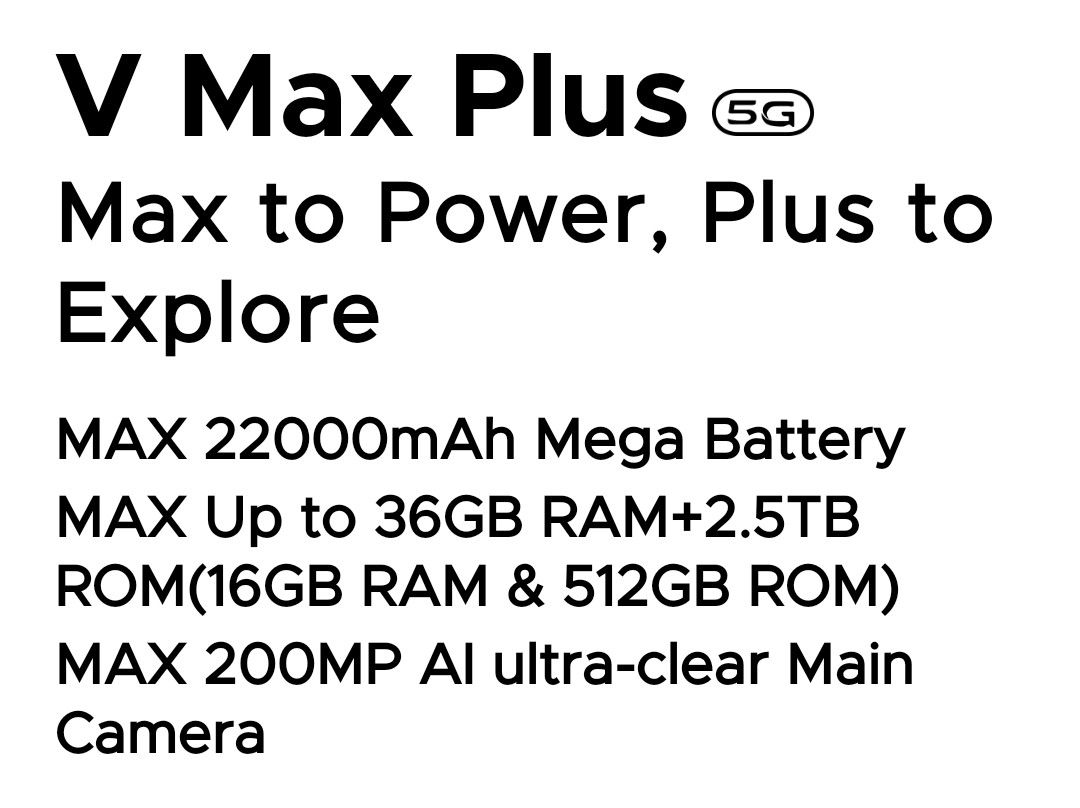 DOOGEE V MAX PLUS 512GB LARGE MEMORY 22000MAH LARGE BATTERY ANDROID 14 ...