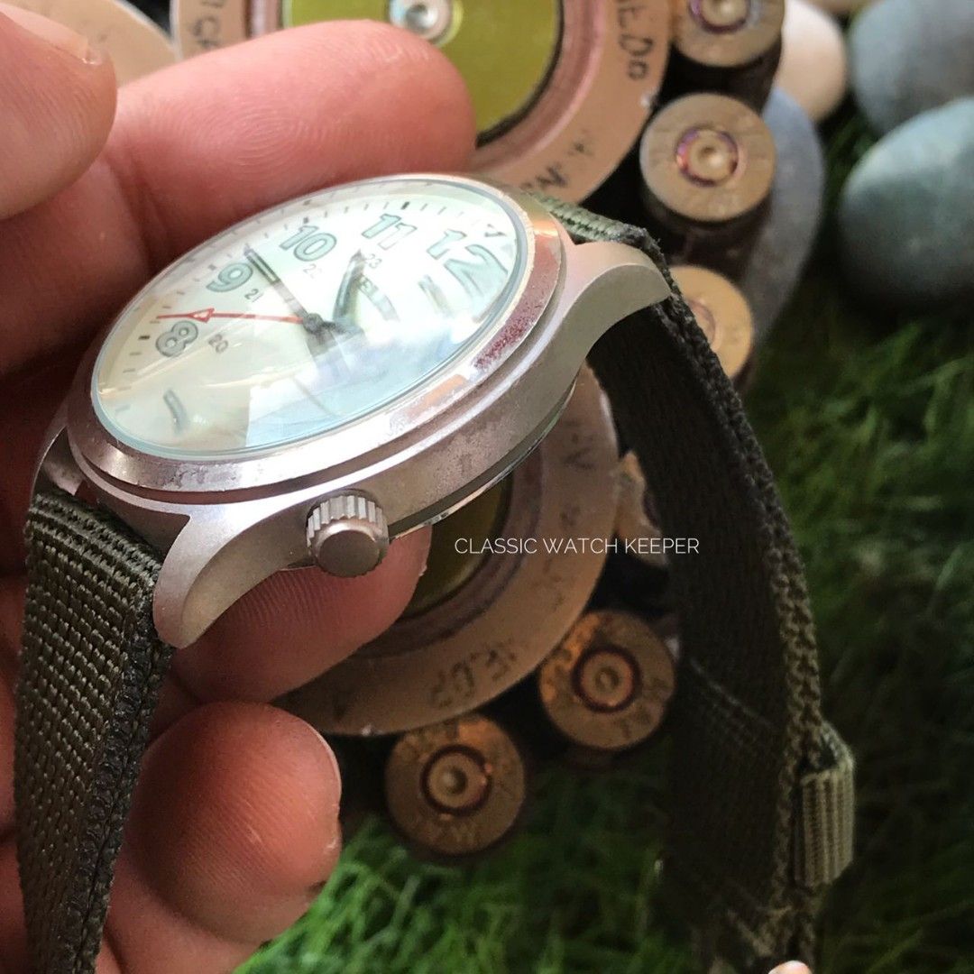 FIELD SCRIPT military style watch, Luxury, Watches on Carousell