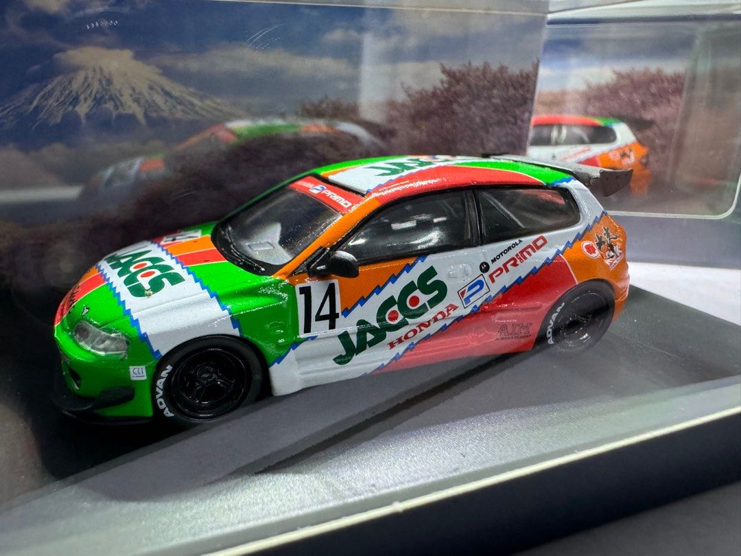 Fuji 1/64 Honda Civic EG6 Rocket Bunny JACCS #14 Livery, Hobbies & Toys ...